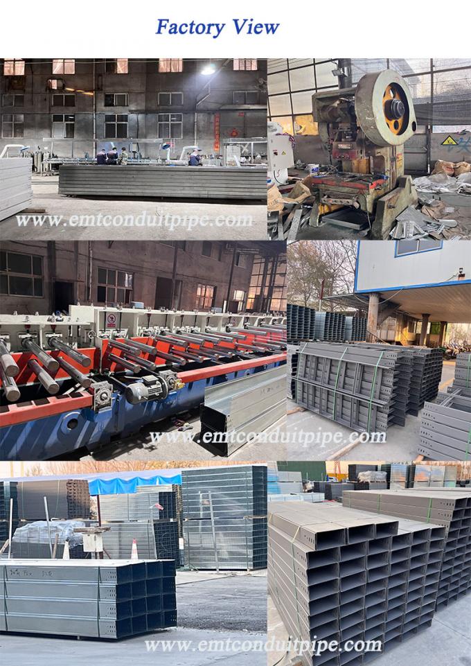 Durable Galvanized Perforated Electrical Cable Tray Channel For Secure ...
