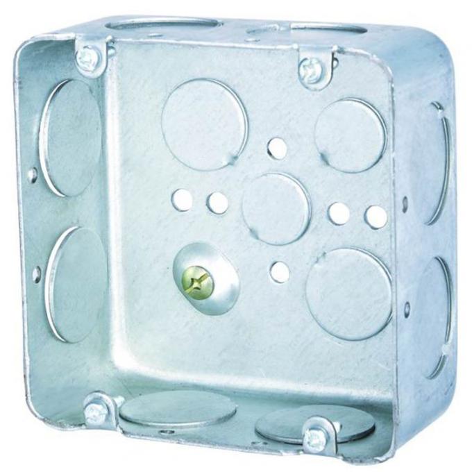 Galvanized Steel Junction Box For 5x5 Inch Square Electrical Metal Box