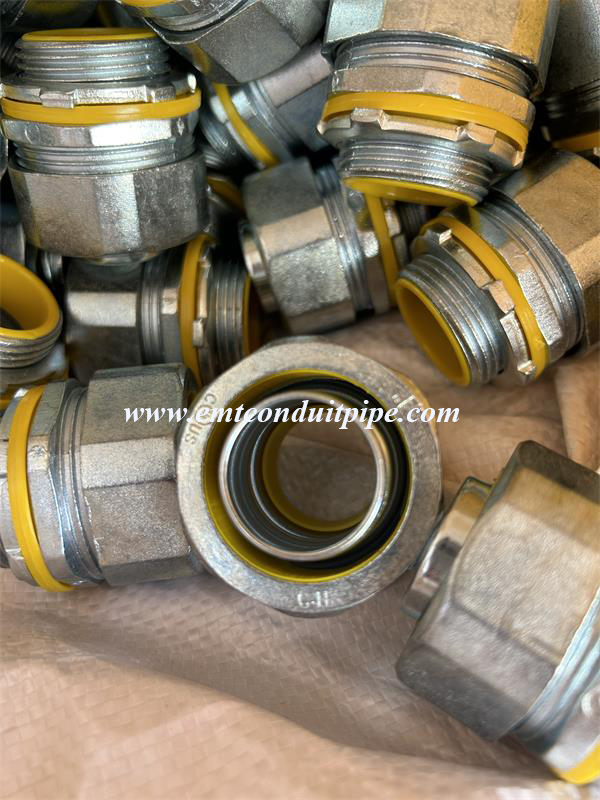 Flexible Conduit Fittings 90 Degree Liquid Tight Flexible Conduit Connector