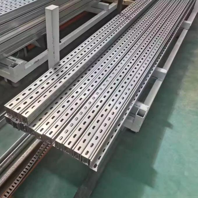 41mm * 41mm SS 304 Stainless Steel Strut Channel For Metal Frame System