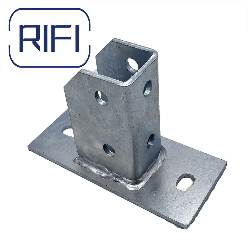Strut C Channel Electro Galvanized Base Plate Strut Channel Fitting