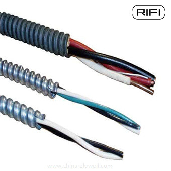 Galvanized Flexible Conduit And Fittings 3 / 8 Inch Flexible Metallic ...